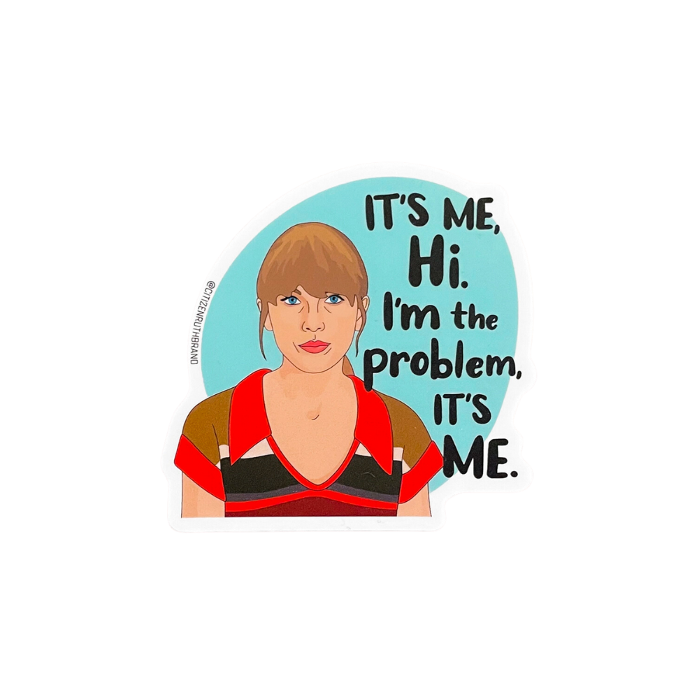 Taylor Swift "Hi, It's Me" Sticker – Golden Hour Gift Co