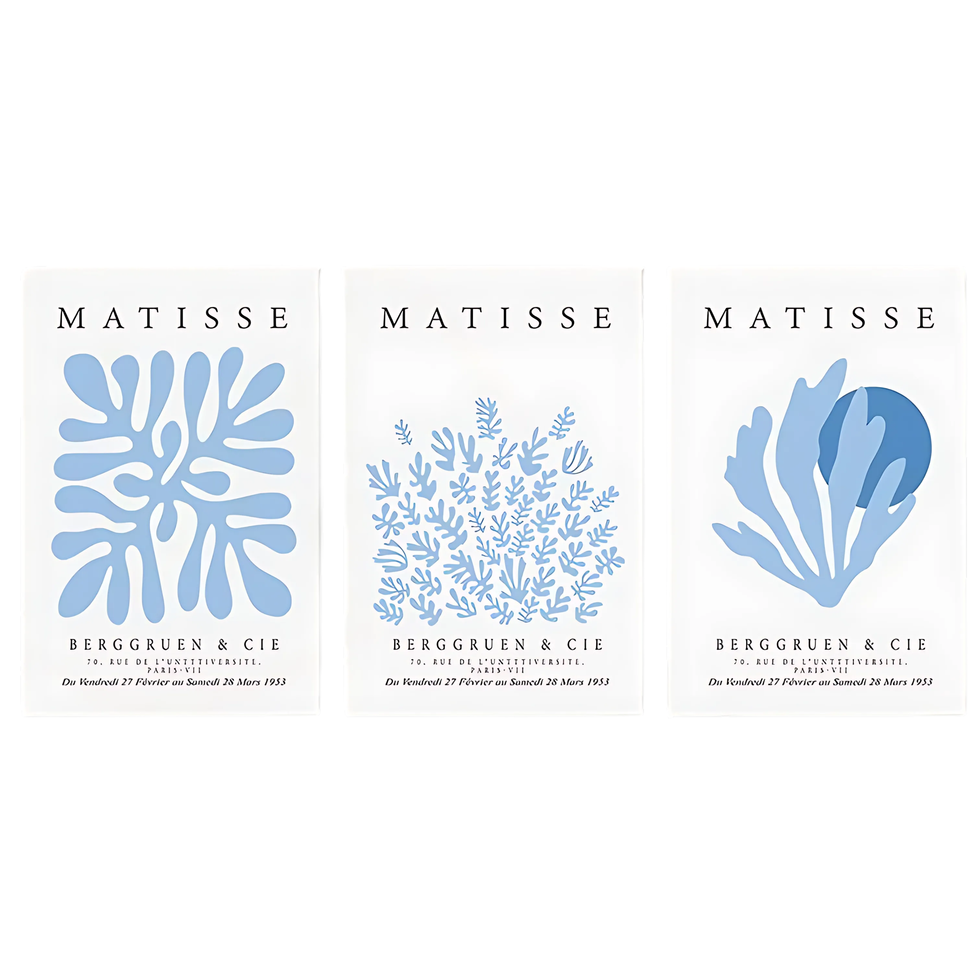 Light Blue Henri Matisse Wall Art Print 18x24 – Golden Hour Gift Co