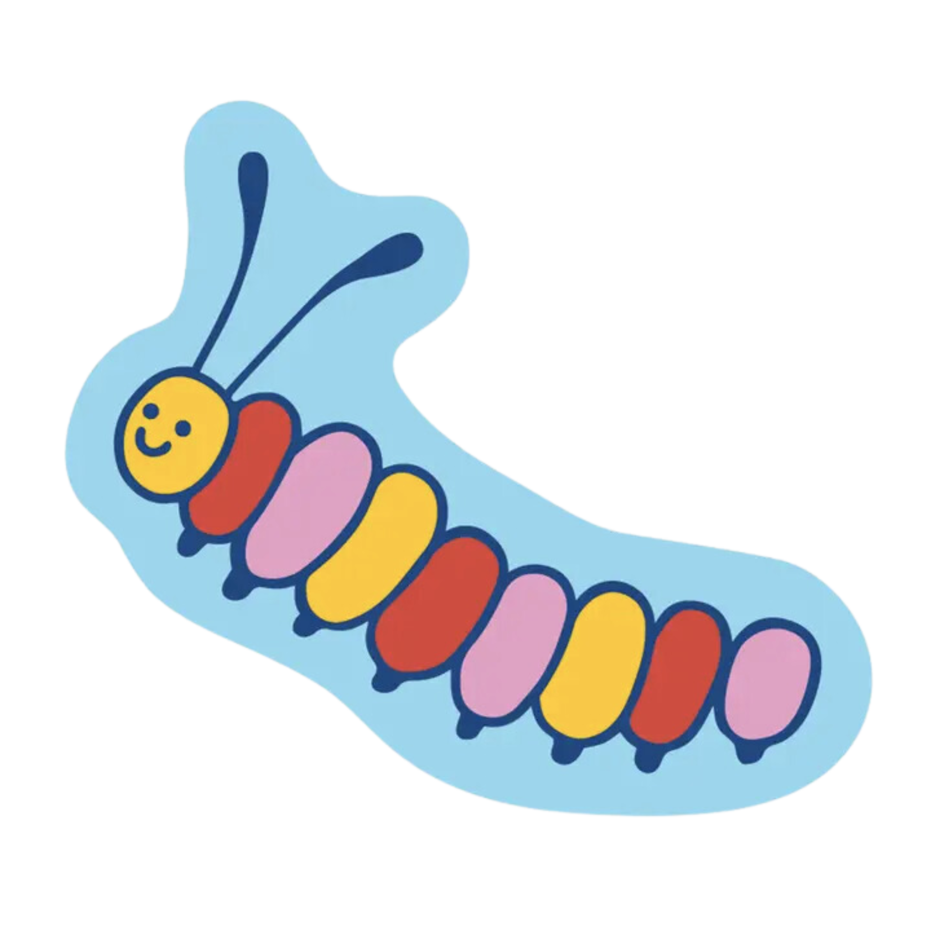 Caterpillar Sticker – Golden Hour Gift Co