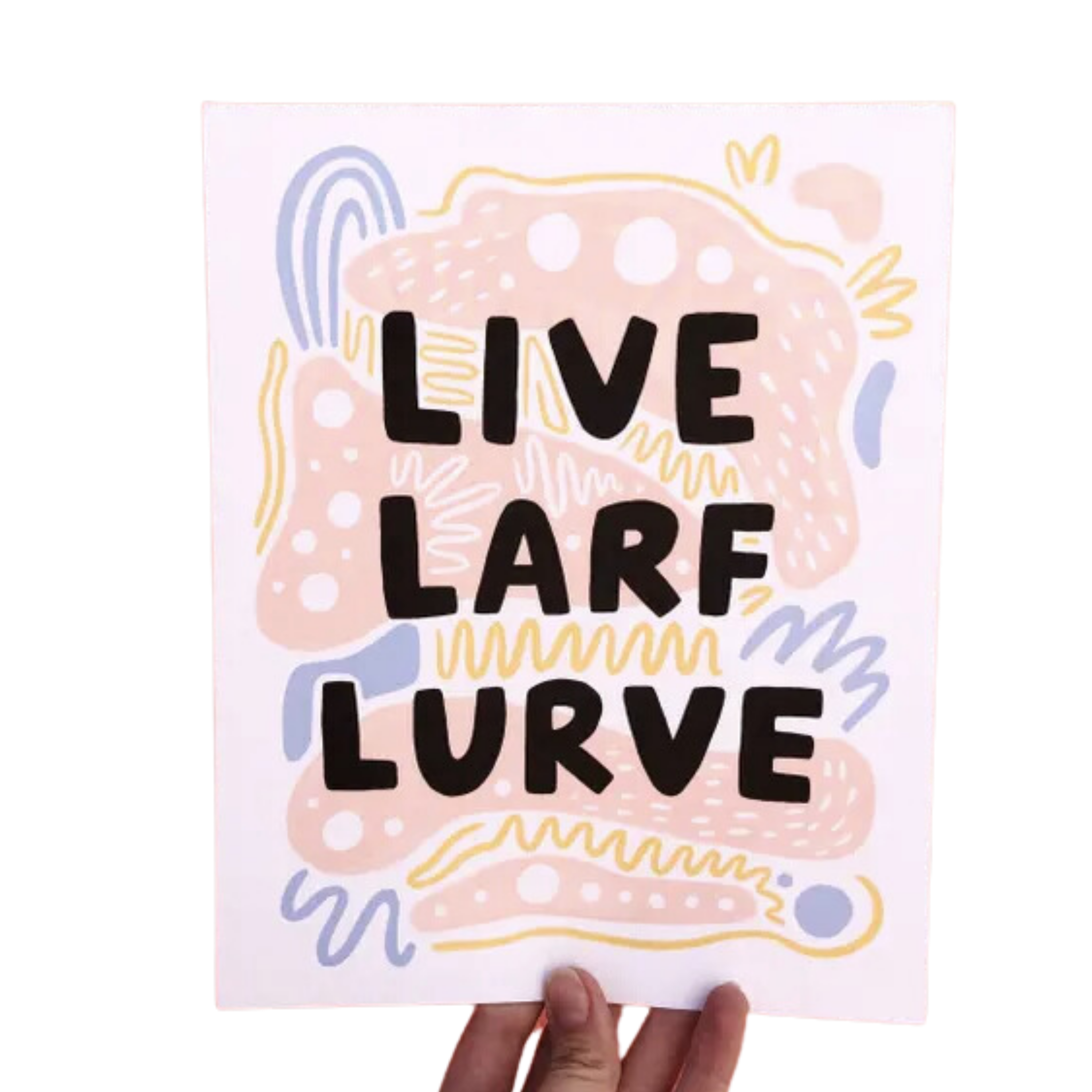 Live Larf Lurve Art Print 8x10 – Golden Hour Gift Co