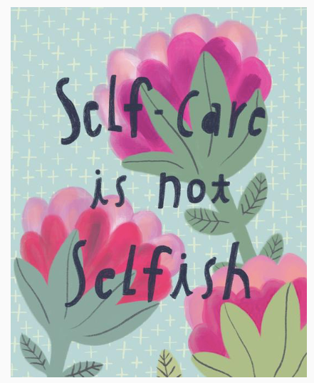 Self-Care is Not Selfish Print – Golden Hour Gift Co
