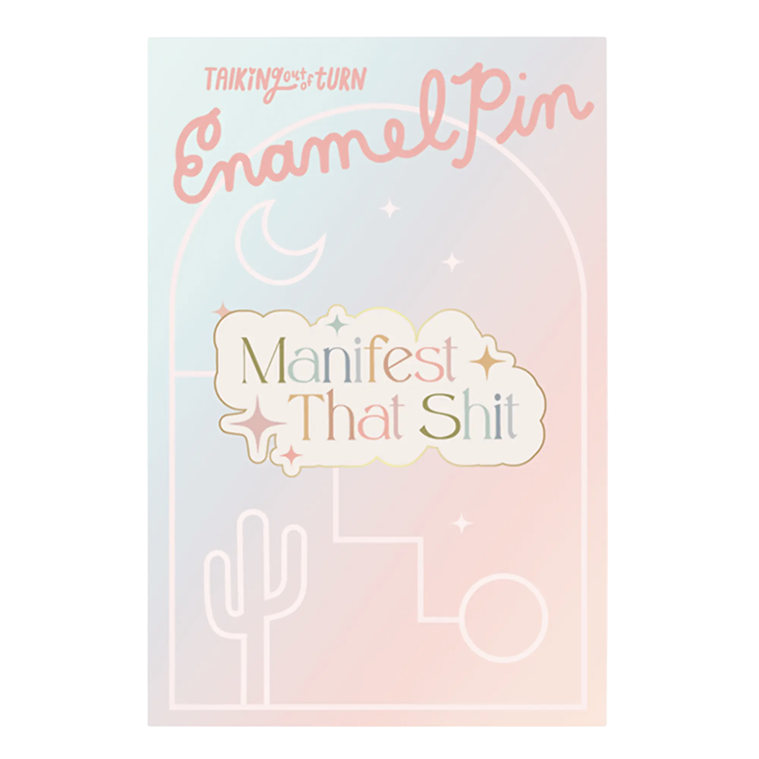 Manifest That Shit Enamel Pin – Golden Hour Gift Co