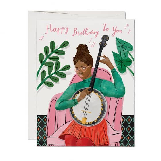 Banjo Birthday Card – Golden Hour Gift Co