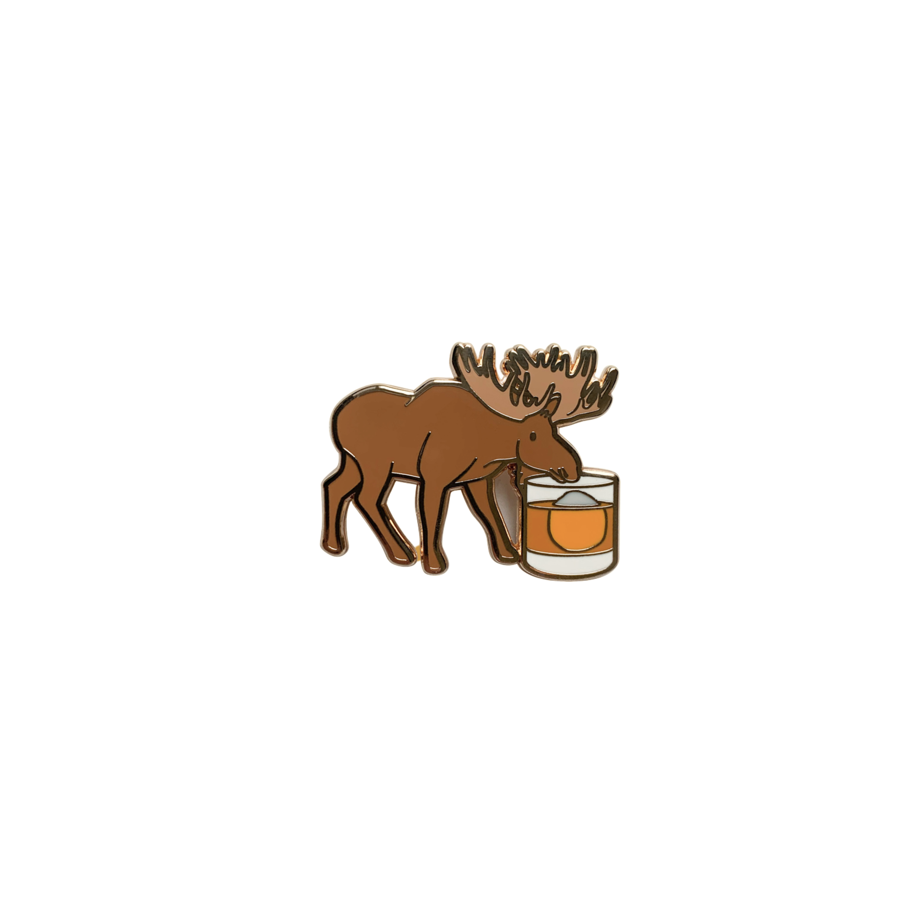 Canadian Moose Whisky Pin – Golden Hour Gift Co
