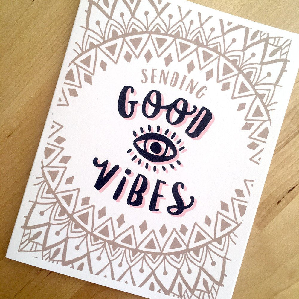 Sending Good Vibes - Card – Golden Hour Gift Co