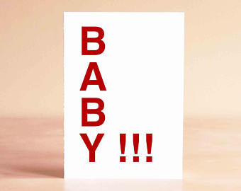Baby!!! card – Golden Hour Gift Co