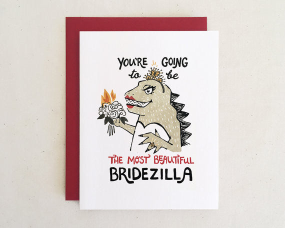 Beautiful Bridezilla Card – Golden Hour Gift Co